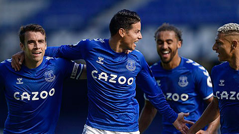 James & Tam giác tấn công màu nhiệm của Everton - Bongdaplus.vn