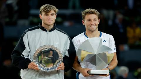 Đỉnh cao chung kết Madrid Open: Ruud hạ ‘trai đẹp’ Draper sau 3 set ...