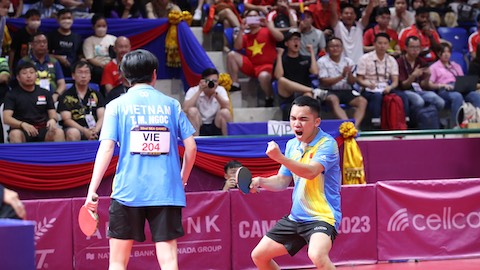 Giành HCV duy nhất của môn bóng bàn, 2 tay vợt trẻ được bầu Hiển thưởng ...